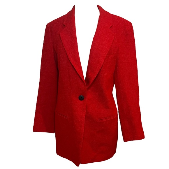 The Limited | Jackets & Coats | Vintage 9s The Limited Red Wool Blazer ...